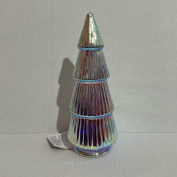 Target | Holiday | Lit Glass Christmas Tree Iridescent Christmas Tree ...
